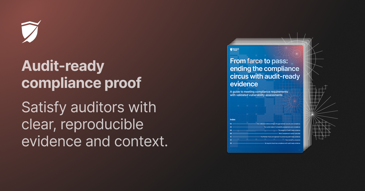 Audit-ready compliance evidence - Pentest-Tools.com
